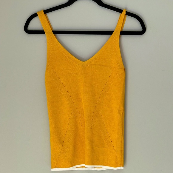 Mango | Tops | Nwt Mango Yellow Tank | Poshmark